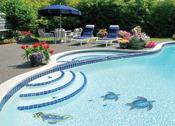 Sea Turtle Pool Mosaic // Made in USA · Easy to Install · See Options